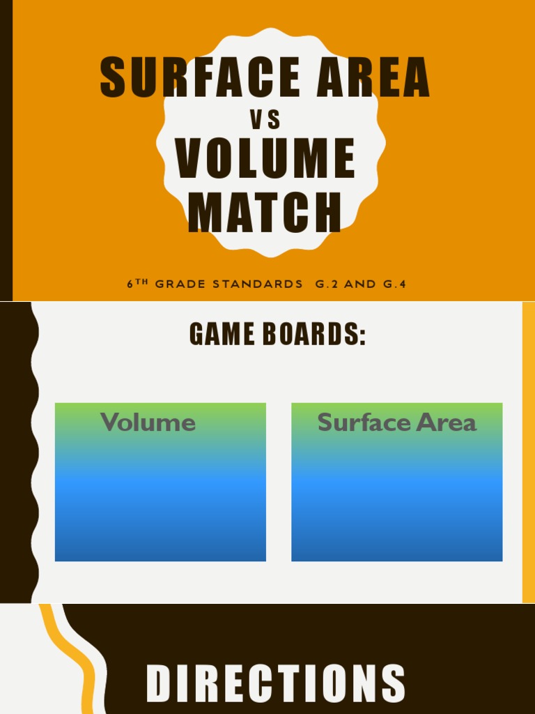 Surface Area Vs Volume | PDF