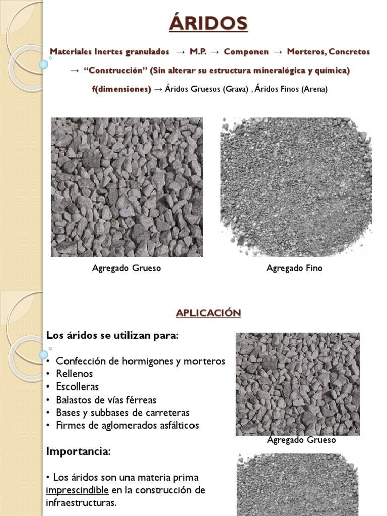 04 Áridos | PDF | Arena | Hormigón