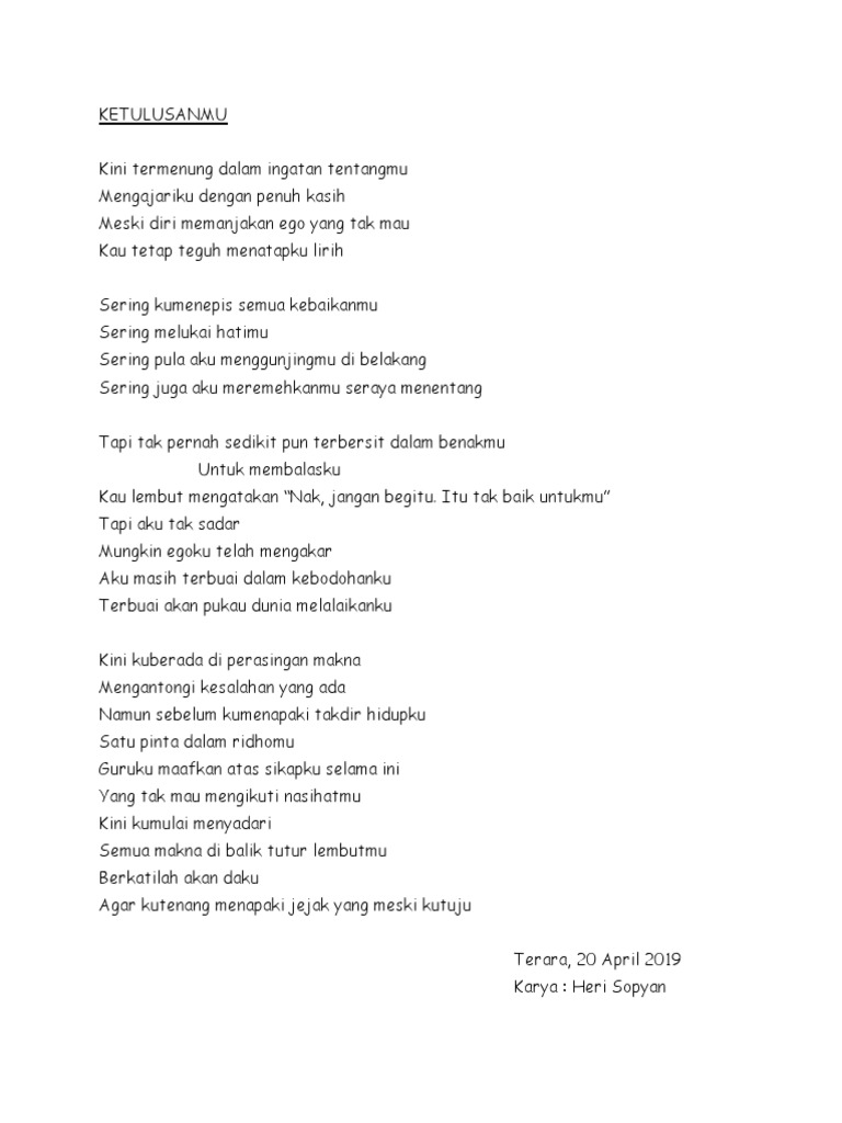 Puisi Perpisahan Kelas XII | PDF | Pengembangan Diri | Puisi