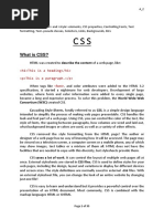HTML & Css Syllabus PDF | PDF | Html | Html Element
