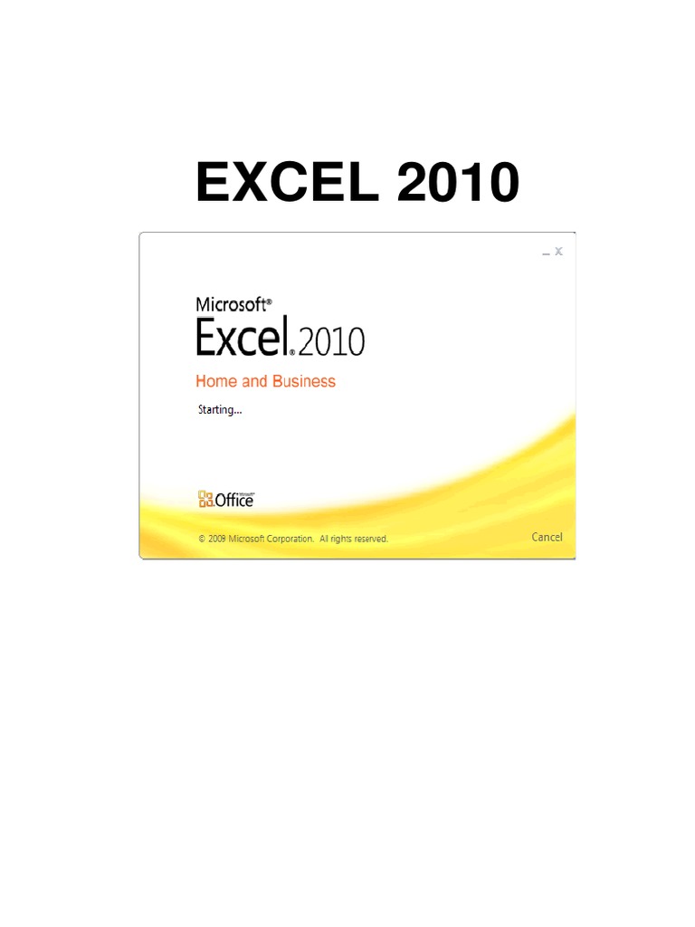 Apostila de Excel - 2010 | PDF | Planilha | Microsoft Excel