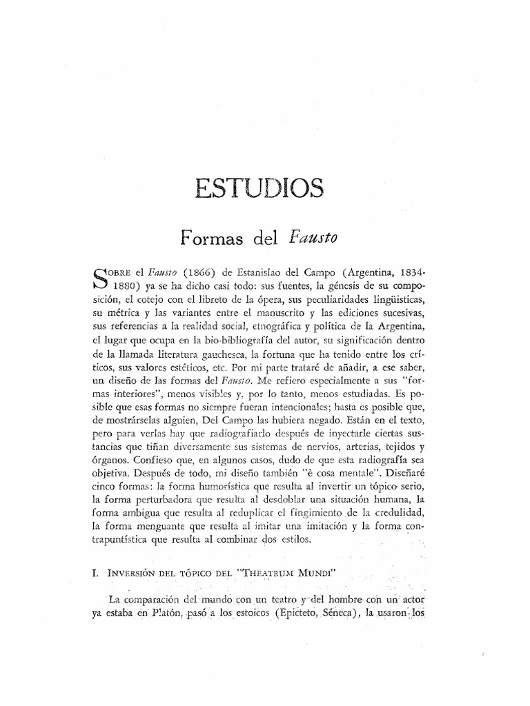 Anderson Imbert, Enrique, Fausto PDF | PDF | Fausto | Don Quijote