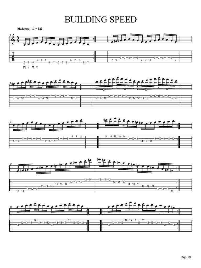 Building Speed: Moderate 120 | PDF