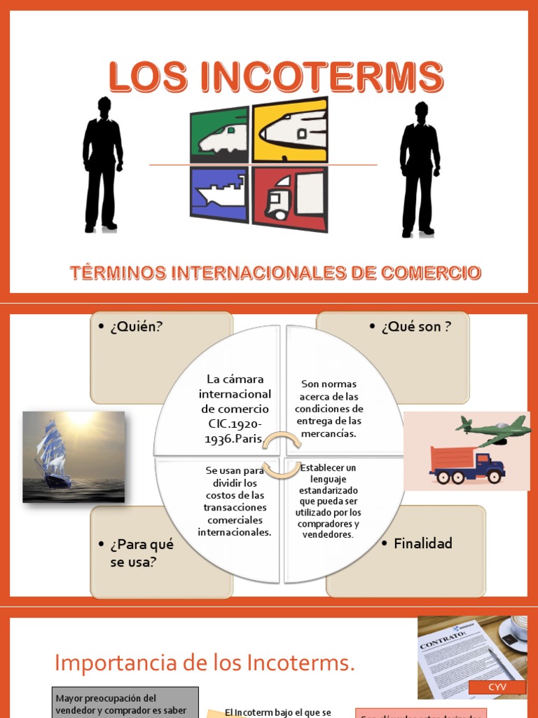 Los Incoterms - PPTX Expo | PDF | Gestión de la cadena de suministro | Comercio
