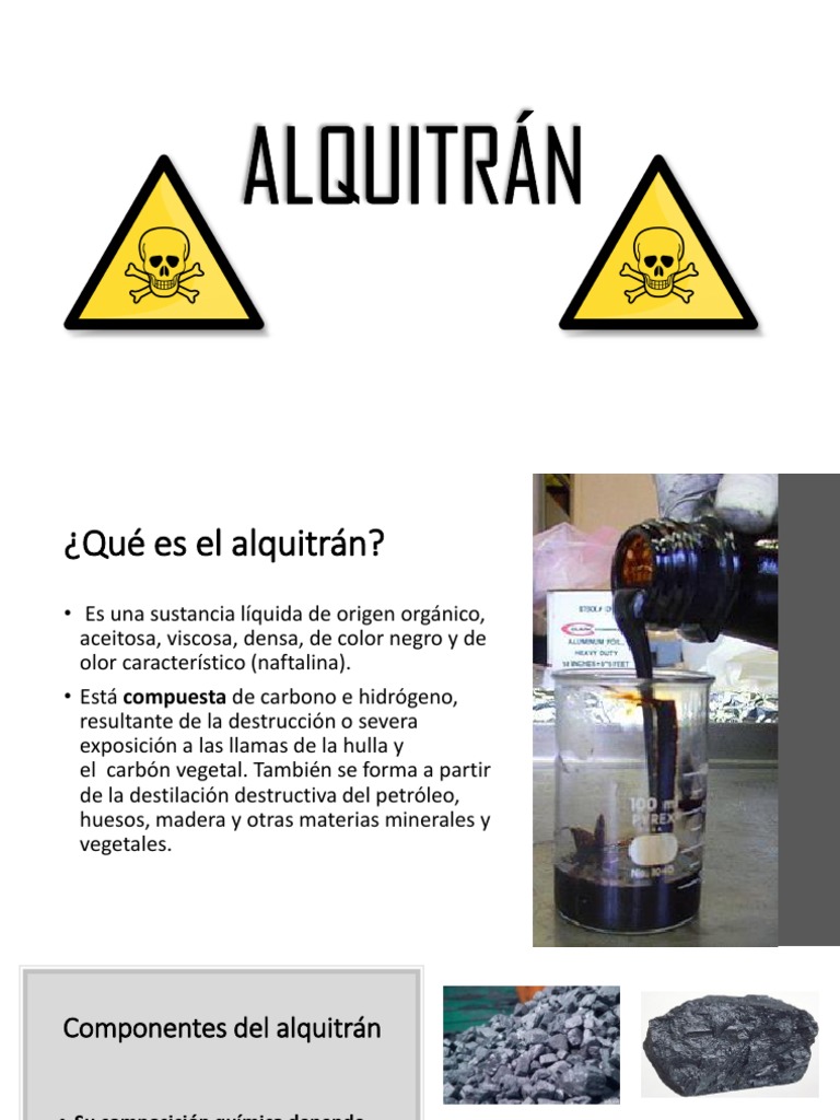 ALQUITRÁN | PDF | Química | Sustancias químicas