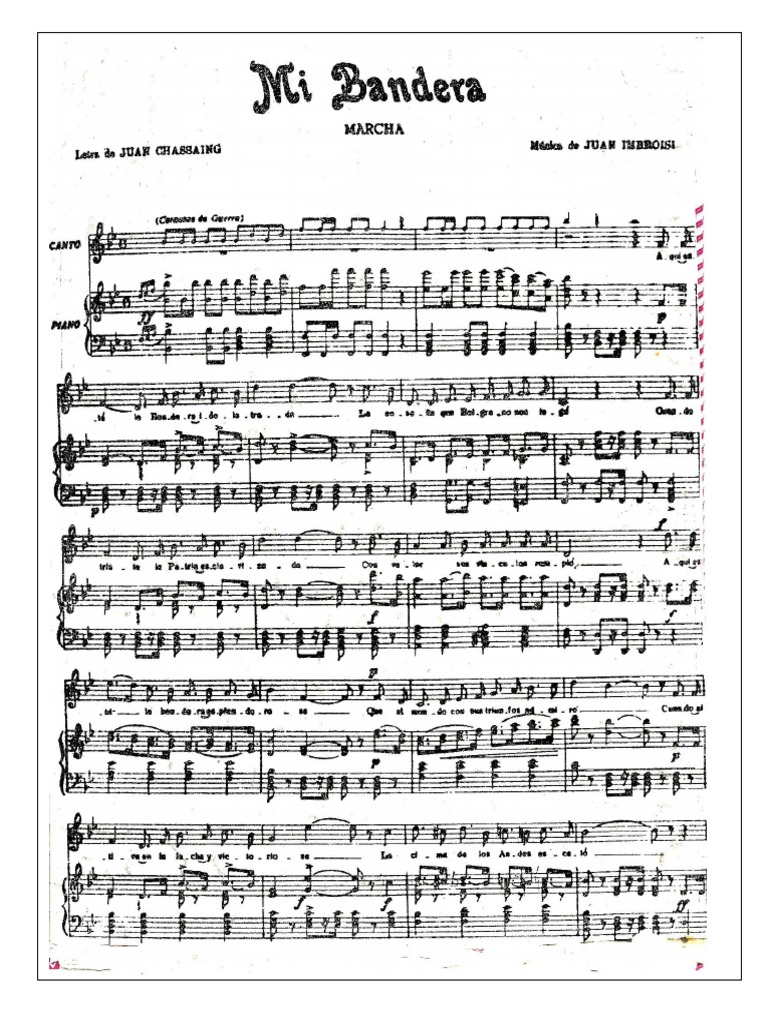 PartItUra Mi Bandera Piano | PDF