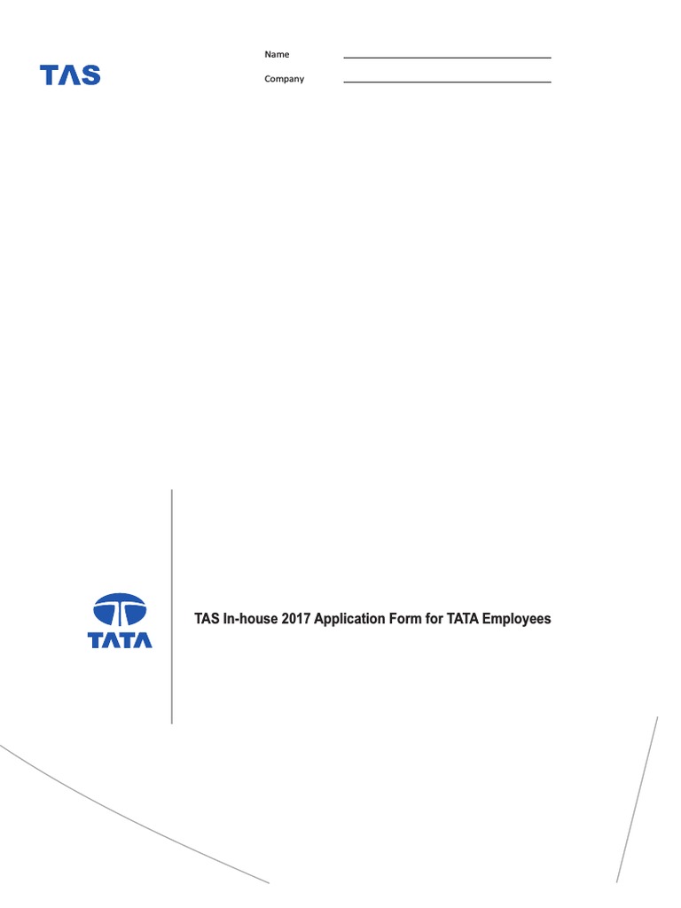 TAS in House Application 2017 PDF | PDF | Graduate Management Admission ...