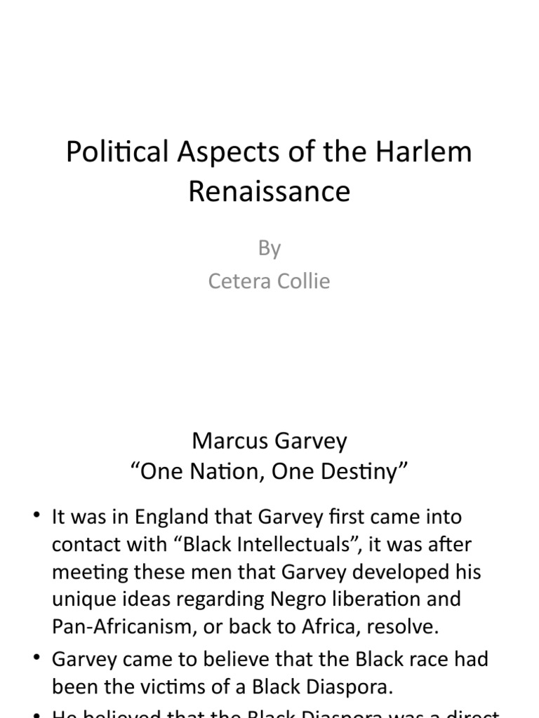 Political Aspects of The Harlem Renaissance | PDF | Harlem Renaissance ...