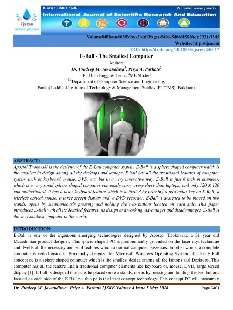 E Ball Technology | PDF | Computer Keyboard | Computer Monitor
