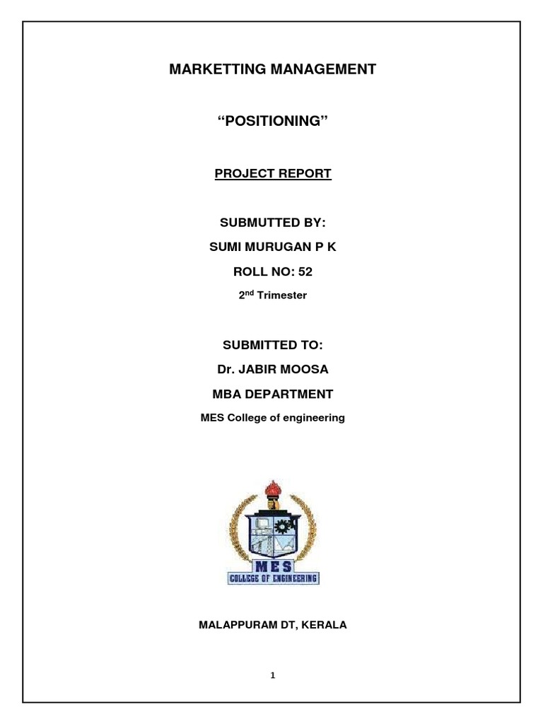POSITIONING | PDF | Brand | Marketing
