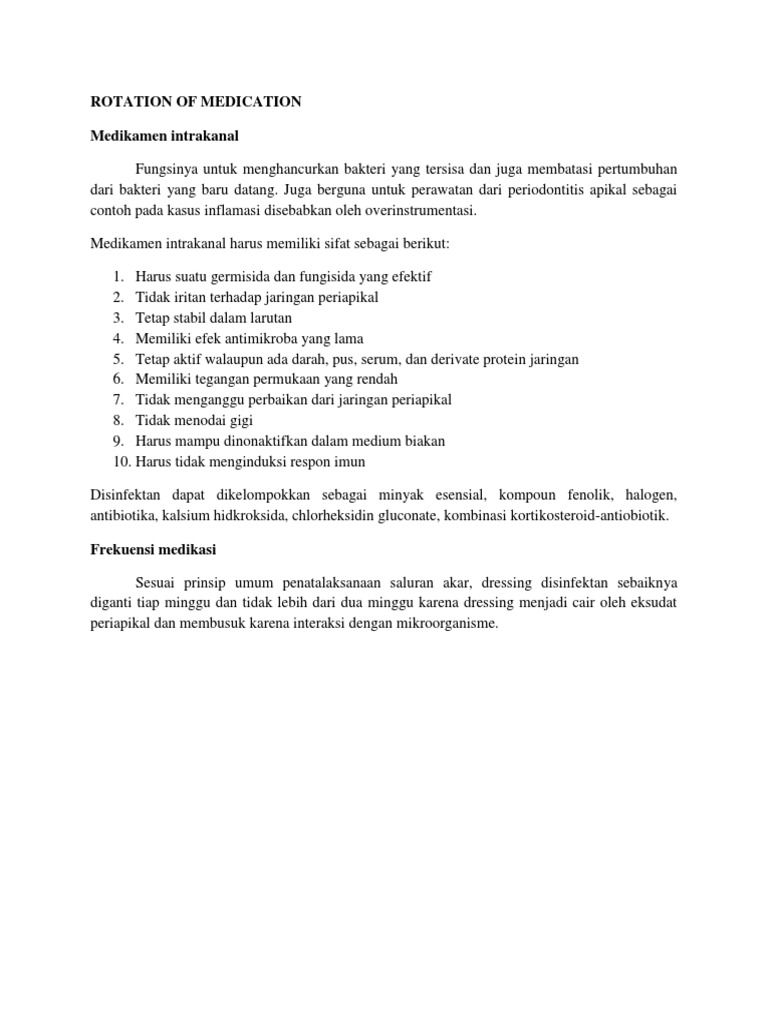 Rotation of Medication | PDF