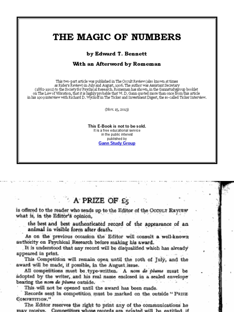 Magic of Numbers Bennett PDF | PDF | Numbers | Perception