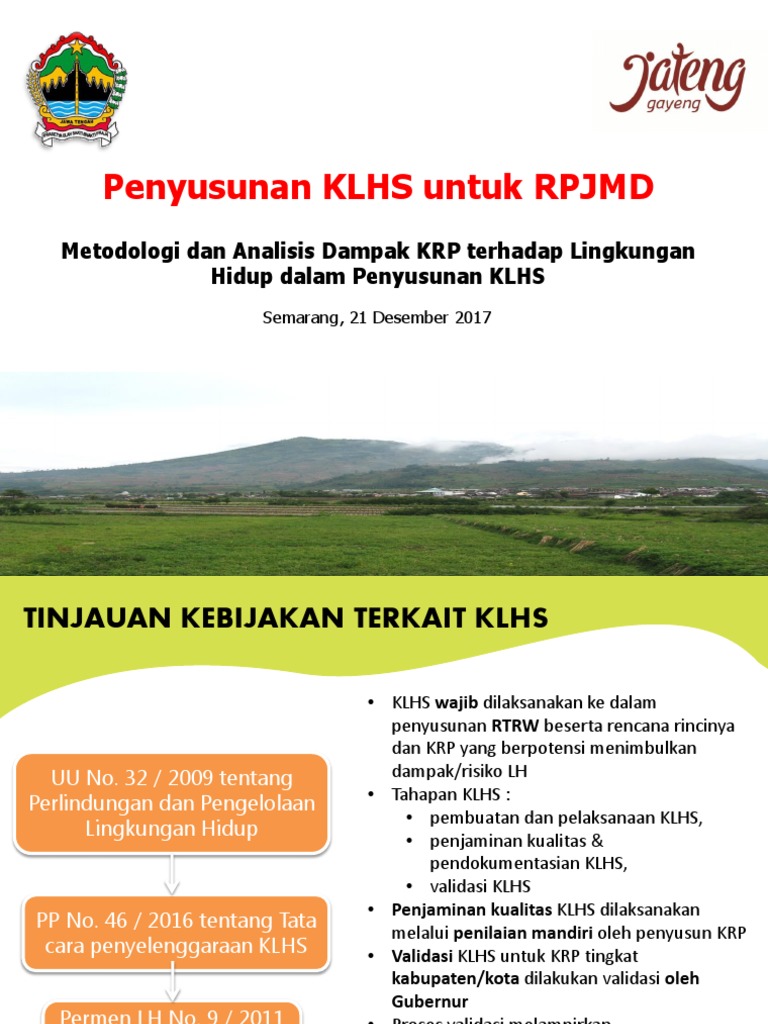 Klhs - RPJMD 211217 | PDF