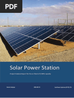 Solar PV Project Report | PDF | Photovoltaic System | Solar Energy