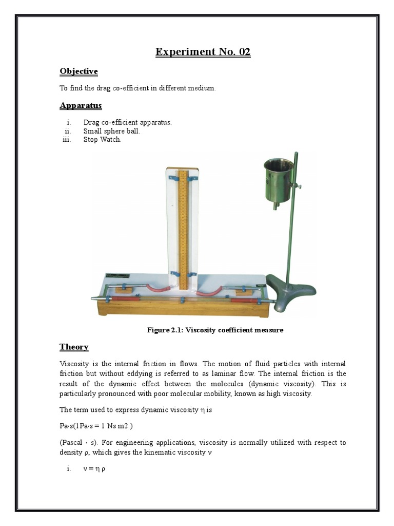 Fluid Mechanics Experiment 1 Fazal | PDF | Viscosity | Fluid Mechanics