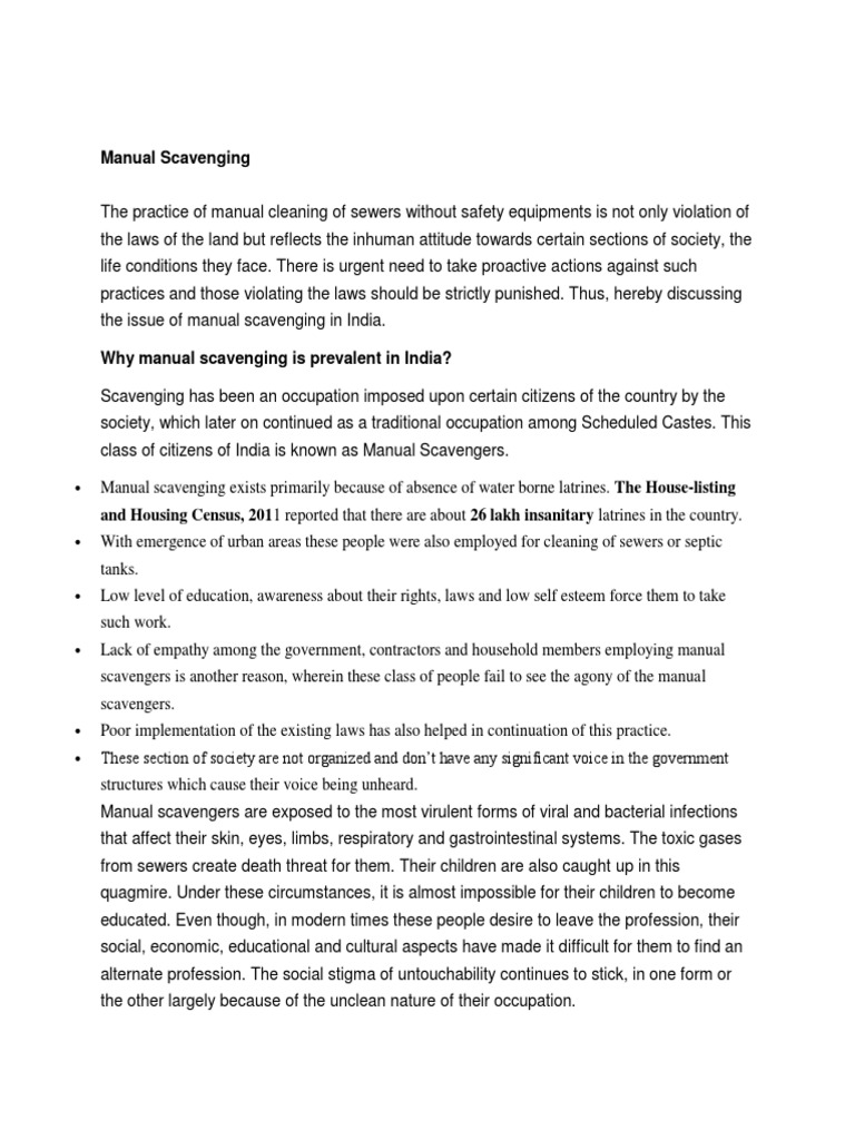 Manual | PDF | Sanitation