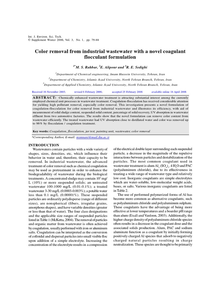 Bwa Flocon 260 Gpi - WF 4 | PDF | Chemical Compounds | Physical Chemistry