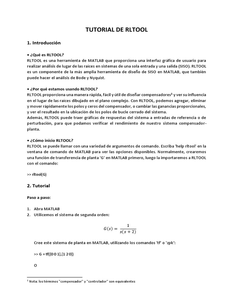Manual Rltool y Sisotool | PDF | Ventana (informática) | Point and Click