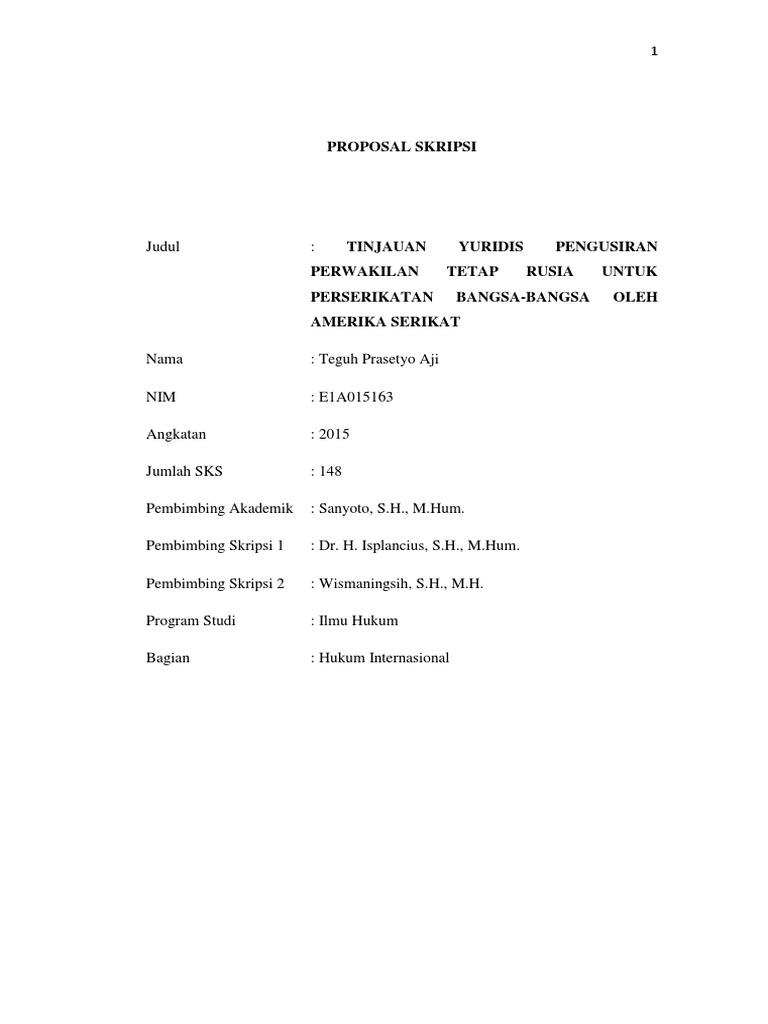 Revisian Proposal Acc | PDF