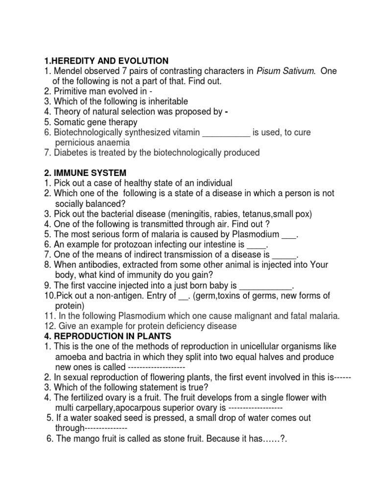 1.heredity and Evolution | PDF | Solution | Carbon