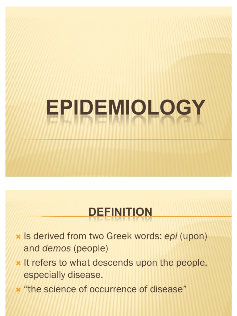 Epidemiology | PDF