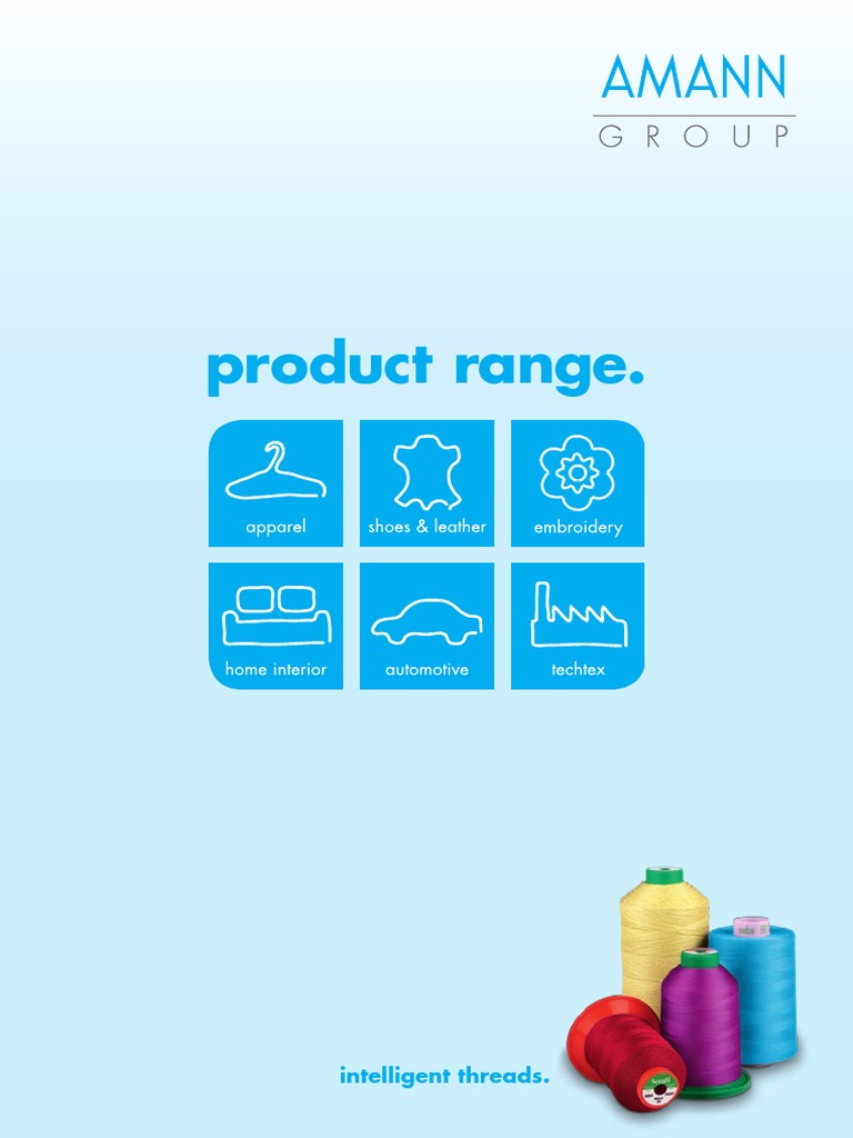 Amann Product Range | PDF | Yarn | Sewing