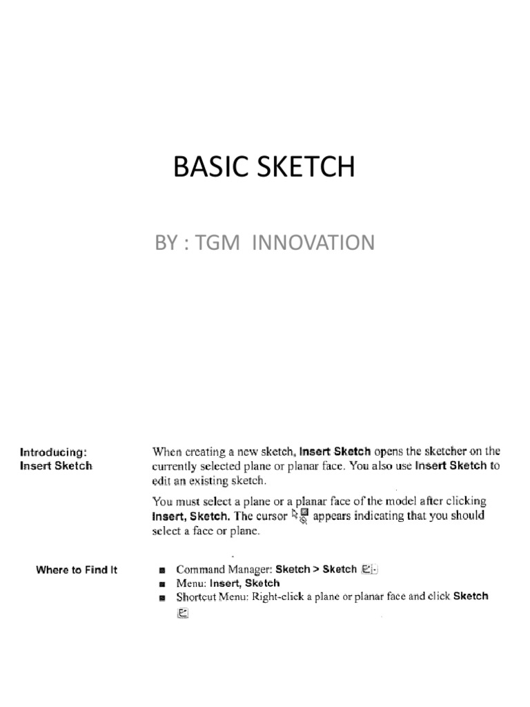 3 Basic Sketch Terbaru | PDF