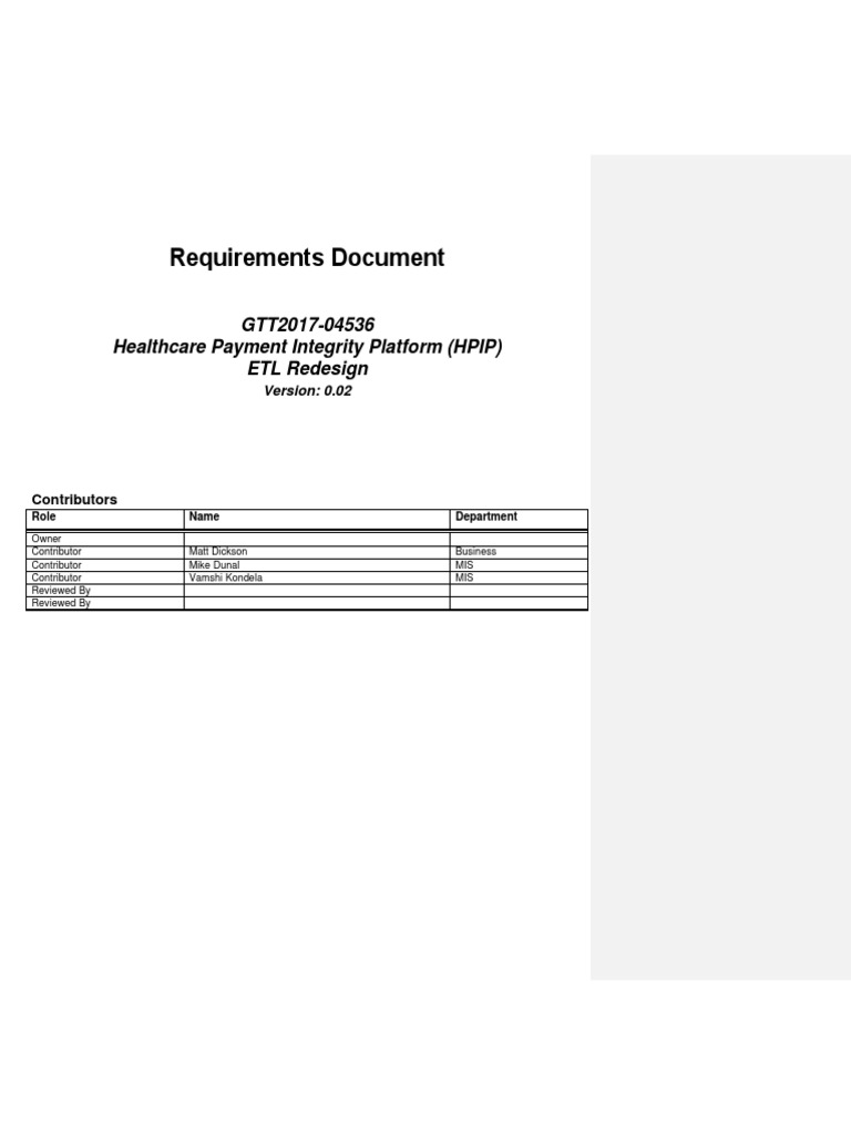 ETL Healthcare Insurence Project Document | PDF | Electronic Data Interchange | File Format