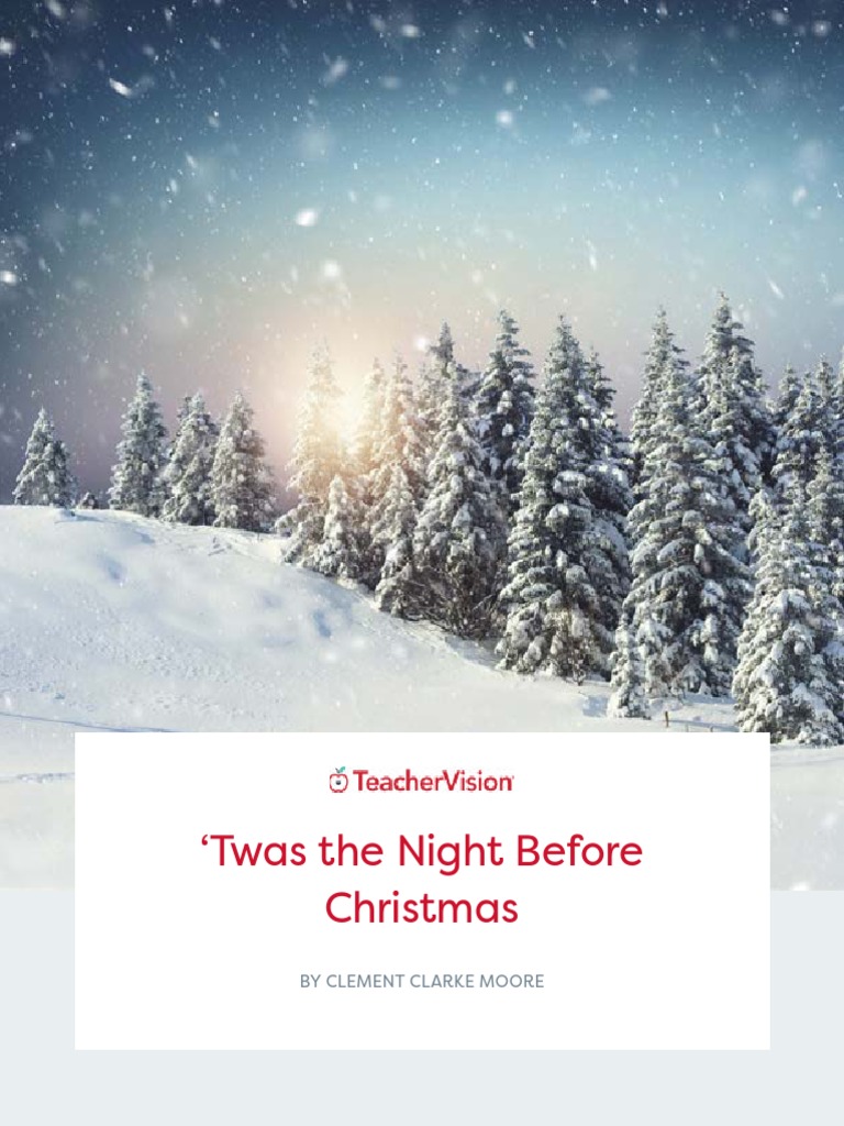 Twas The Night Before Christmas Text | PDF | Santa Claus's Reindeer ...