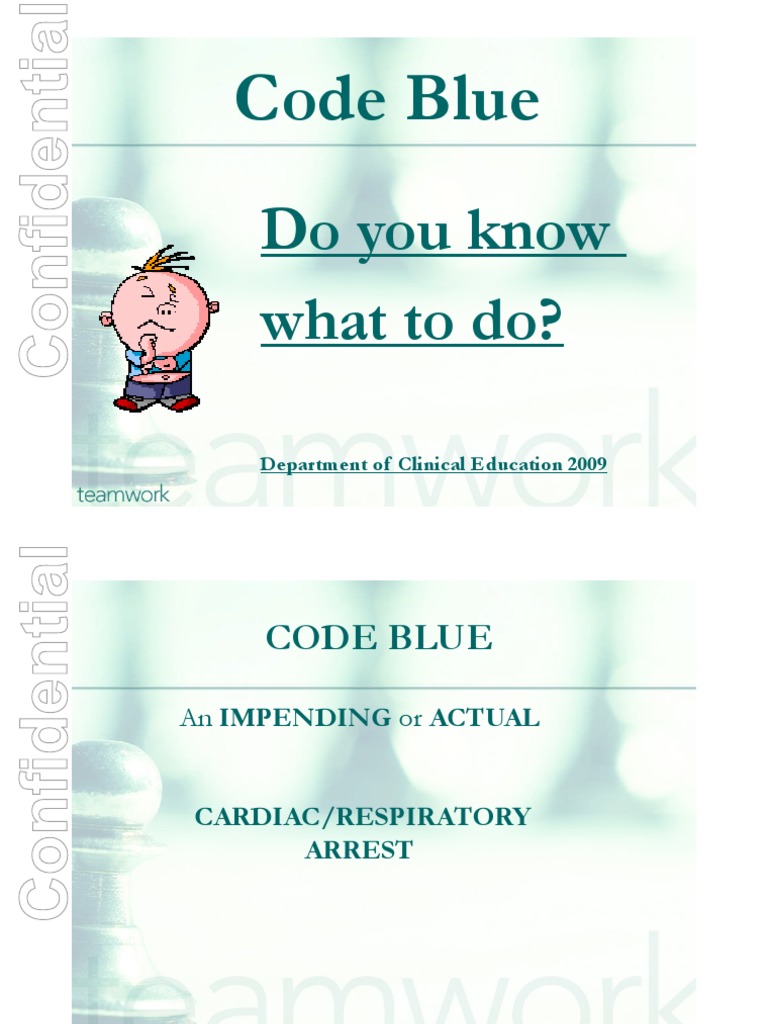 Code Blue For Nursing Orientationrevised4.09 PDF | PDF ...