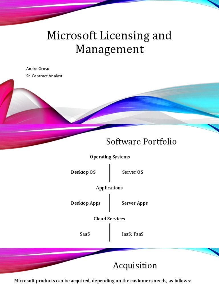 Microsoft Licensing and Management | PDF | Subscription Business Model ...