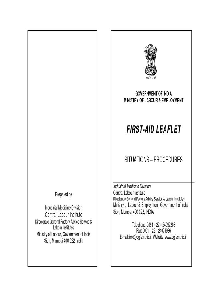 First-Aid DGFASLI PDF | PDF | First Aid | Cardiopulmonary Resuscitation