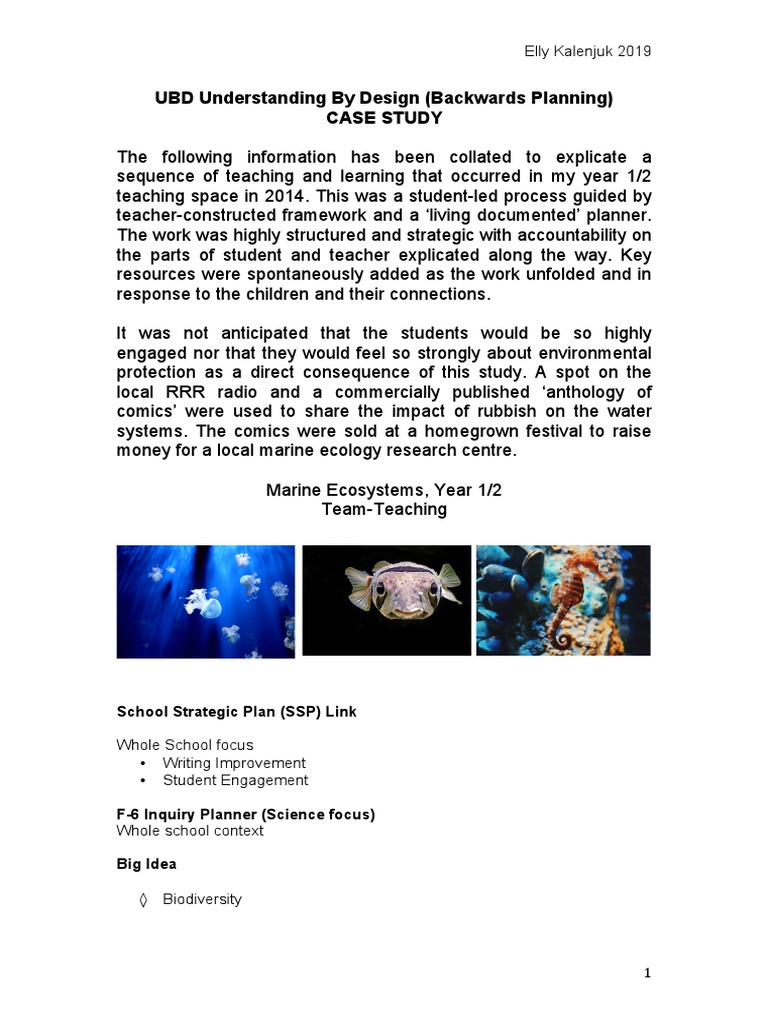 Ubd Understanding by Design | PDF | Ecology | Sea