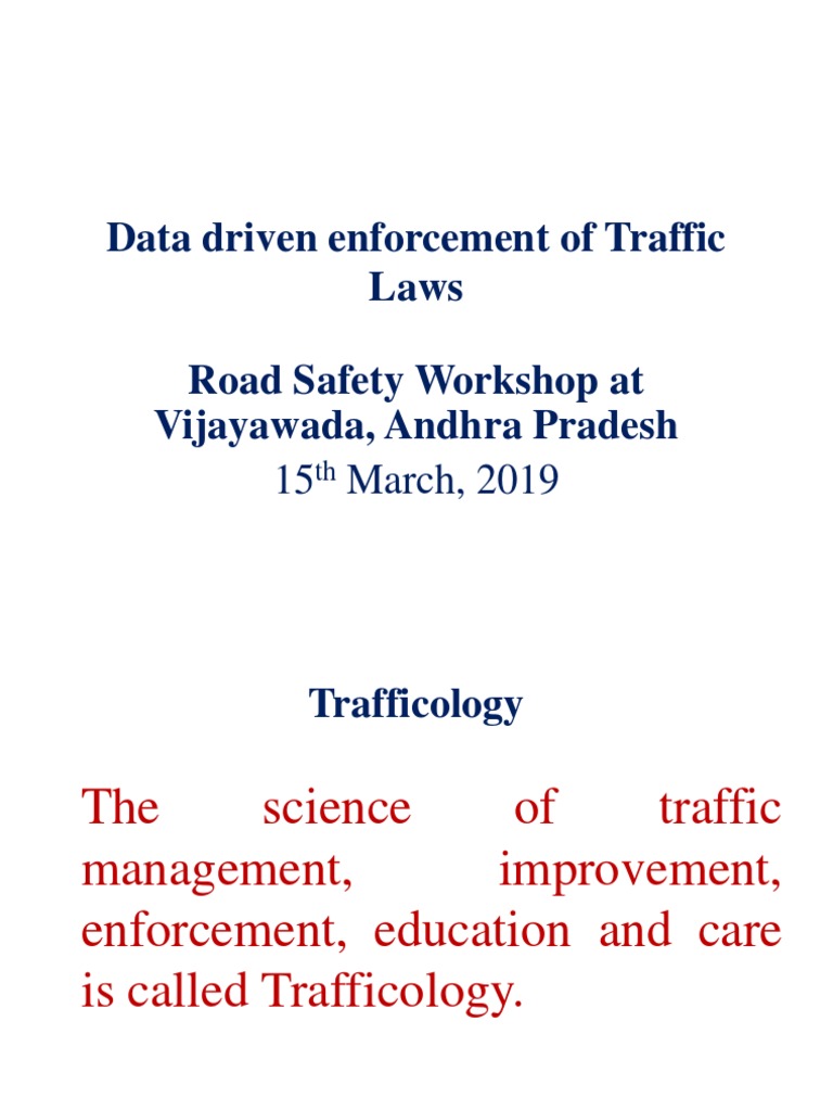 Traffic Data Driven Enforcement | PDF | Traffic | Experiment
