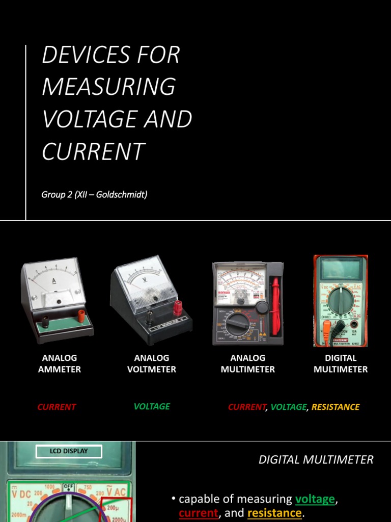 Voltage and Current Measurement Devices | PDF