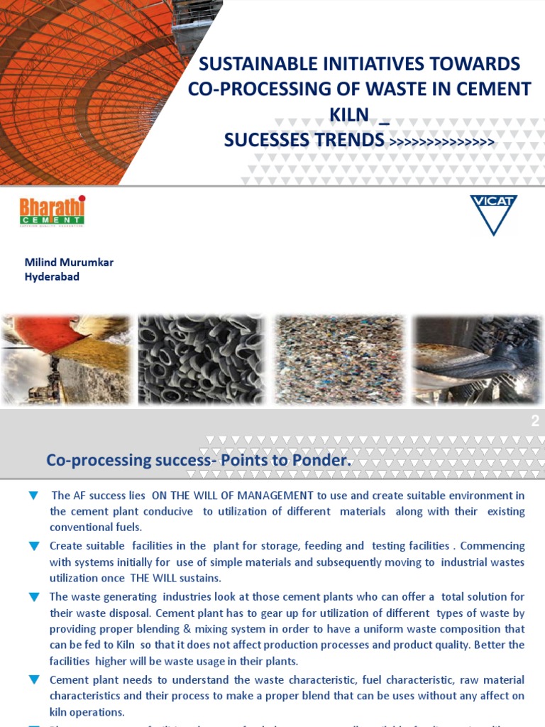 Sustainable Initiatives Towards Co-Processing of Waste in Cement Kiln ...