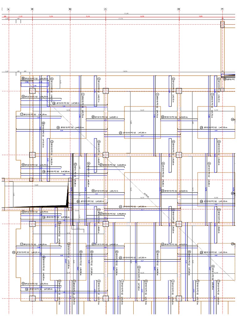 Plan Armare Placa Peste Etaj 1 PDF | PDF
