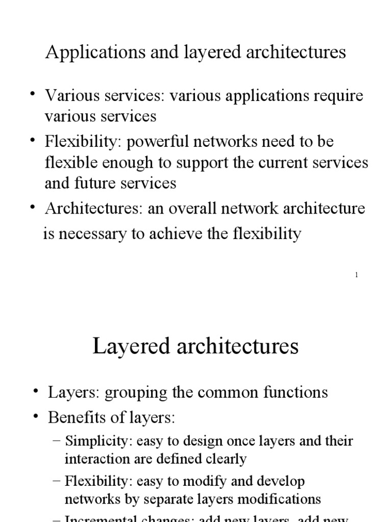 Applications and Layered Architectures | PDF | Computer Architecture | Hypertext Transfer Protocol