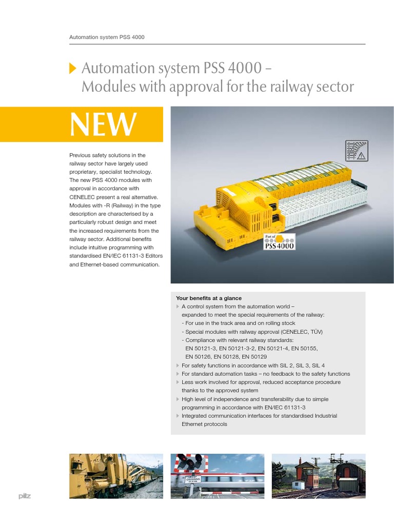 Automation System PSS 4000 - Modules With Approval For The Railway ...