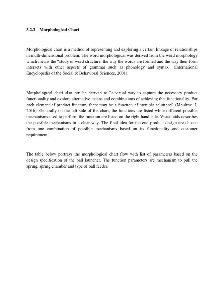 3.2.2 Morphological Chart | PDF | Morphology (Linguistics) | Linguistics