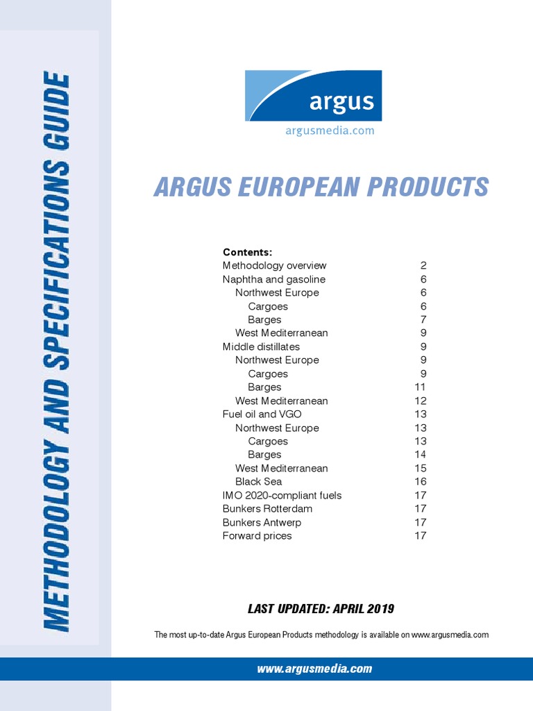 Argus European Products | PDF | Futures Contract | Gasoline