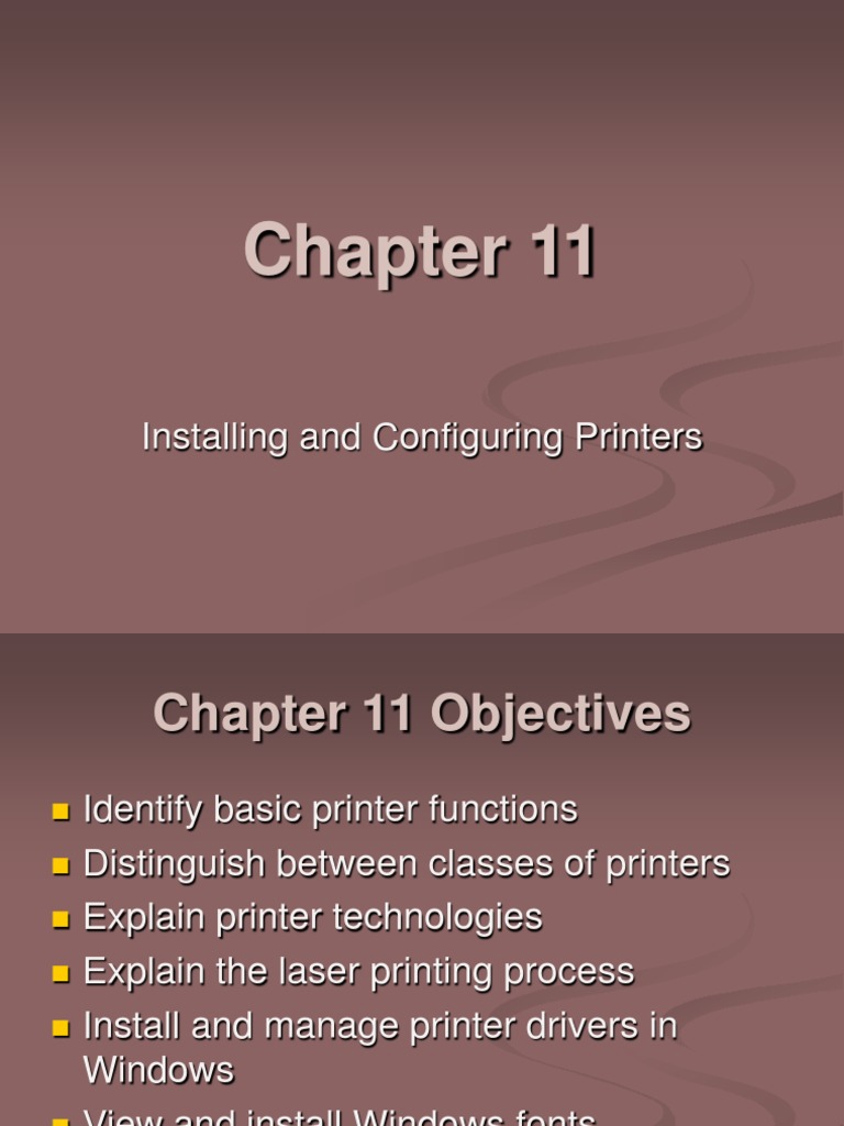 Installing and Configuring Printers | PDF | Printer (Computing) | Office Equipment
