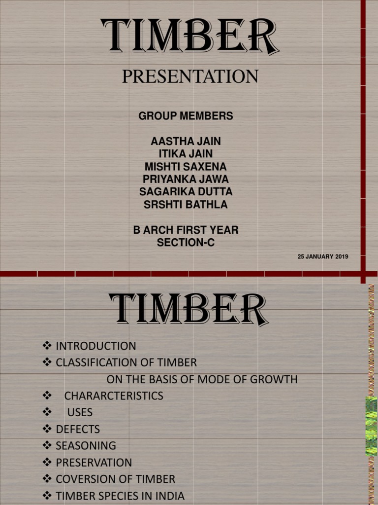 Timber | PDF | Wood | Lumber