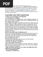 Earthquake Drill Script | PDF
