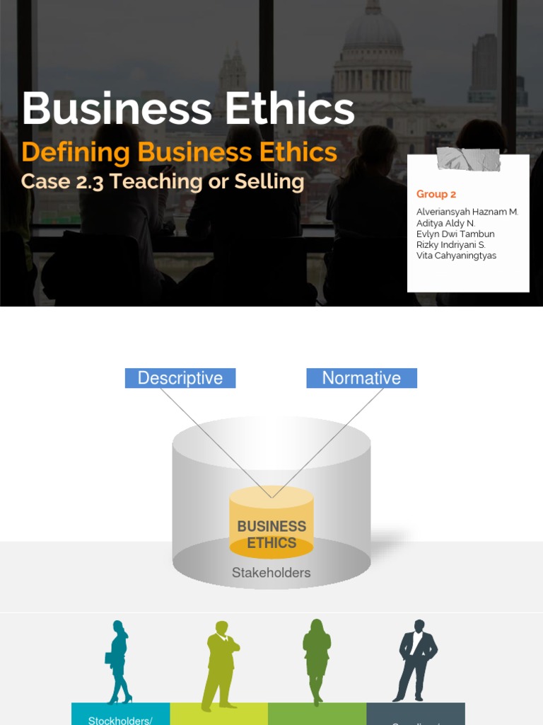 Understanding Business Ethics and Case Studies | PDF | Business Ethics ...