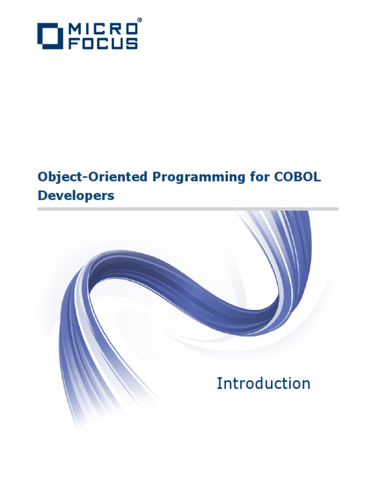 Intro To Oo Programming For Cobol Developers Pdf Method Computer Programming Class