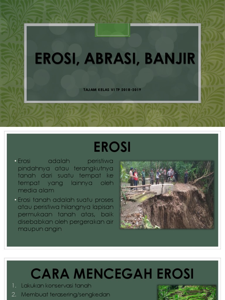 Pencegahan Erosi, Abrasi, Banjir | PDF
