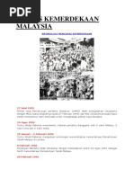 Kronologi Sejarah Kemerdekaan Malaysia | PDF