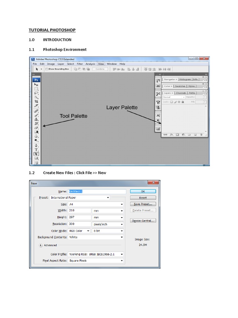Tutorial Photoshop | PDF | Adobe Photoshop | Image Processing
