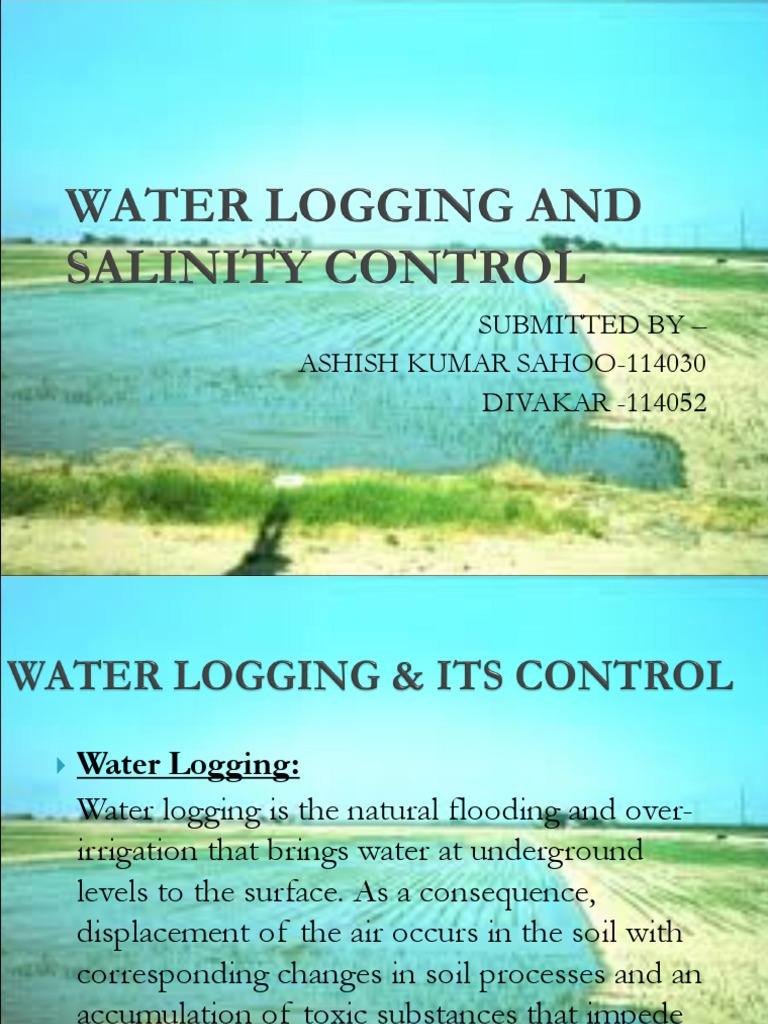 Water Logging and Salinity Control | PDF | Soil | Irrigation
